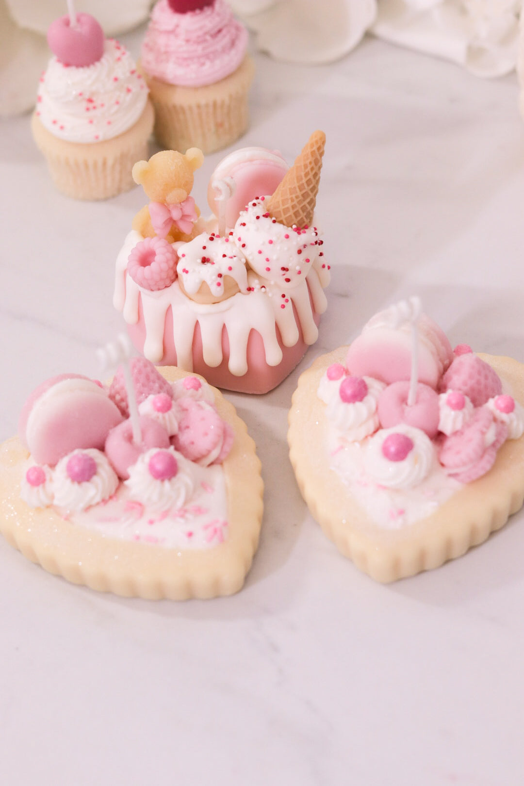 Sweet Candle Company - Small Heart Shaped Cake Candle – SWEET CANDLE ...