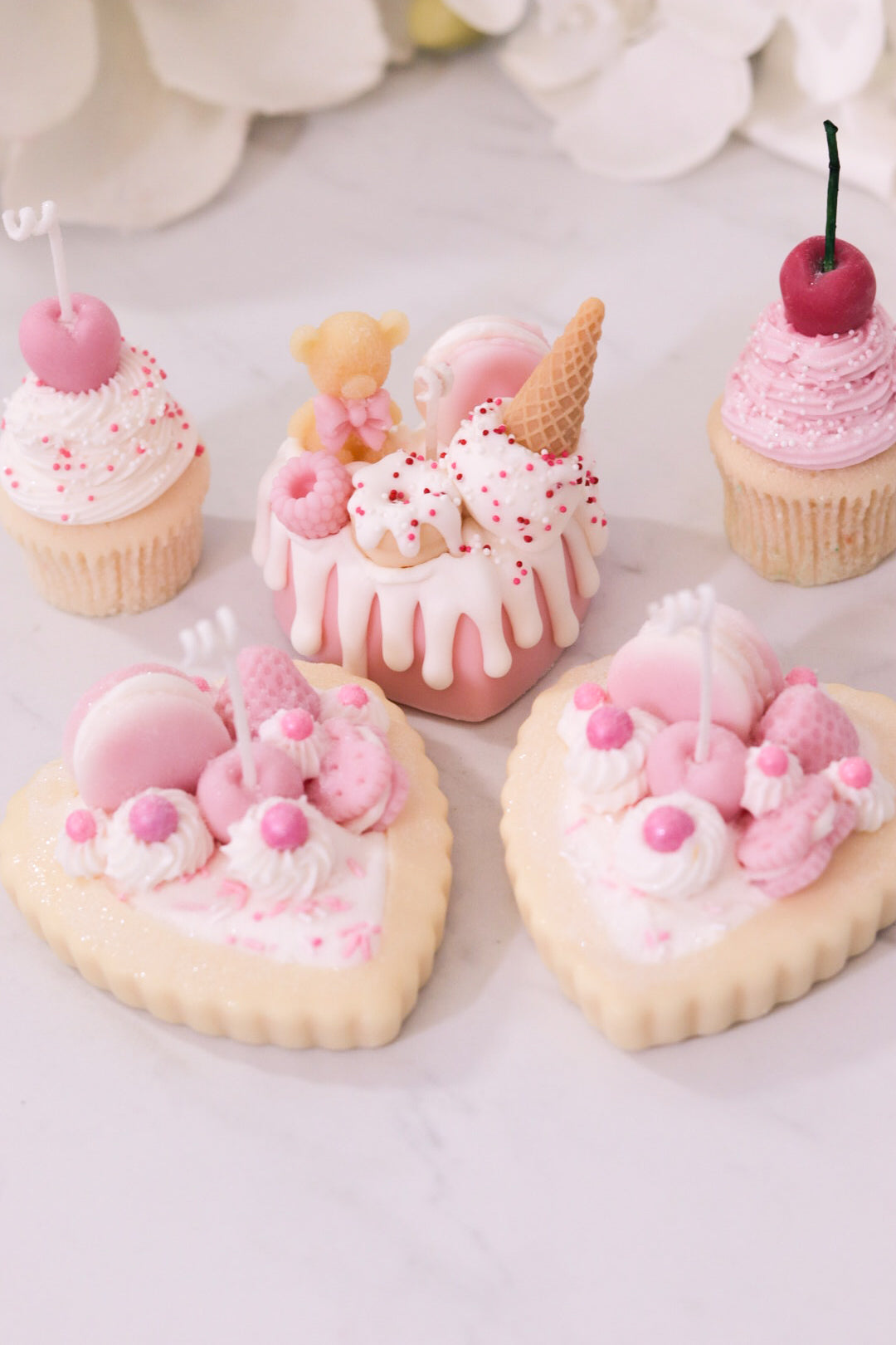 Sweet Candle Company - Small Heart Shaped Cake Candle – SWEET CANDLE ...